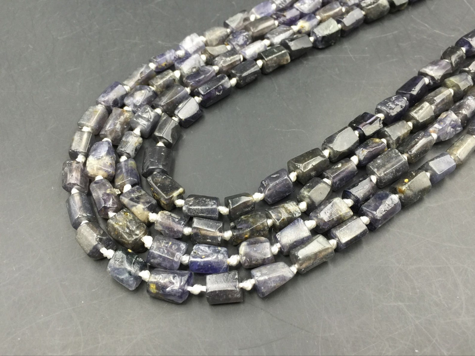 Tiny Lolite Cordierite Nuggets Faceted Lolite Beads Gemstone Beads ...