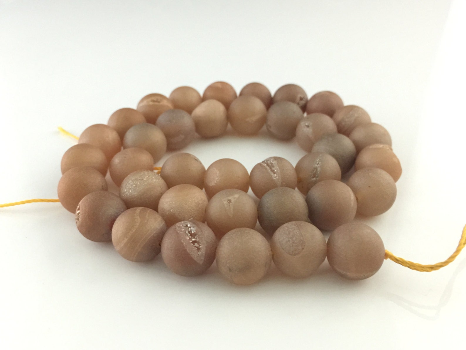 Matte Agate Druzy Beads Titanium druzy ball beads Round druzy | Etsy