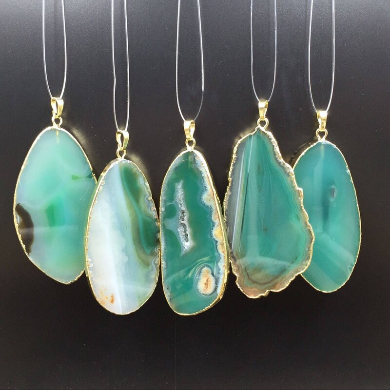 Slice Agate Brooch - Etsy