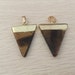 Triangle Tigers Eye Pendant Yellow Tiger Eye Pendant Triangle Gemstone ...