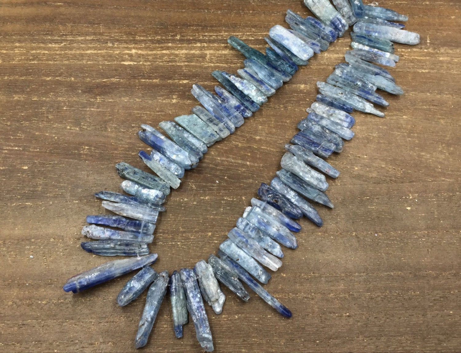 Polished Kyanite Sticks Beads Raw Kyanite Shard Slice Nugget Beads ...
