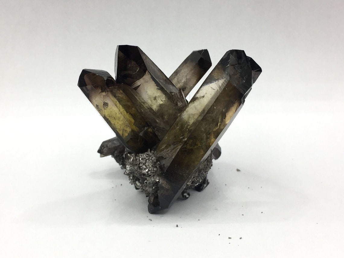 Irradiated Smoky Quartz Cluster Dark Smoky Quartz Crystal - Etsy
