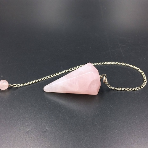 Rose Quartz Pendulum Pink Crystal Pendulum Gemstone Pendulum | Etsy