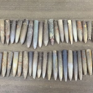 Raw Gemstone Spike Dagger Beads Pendants Charms Graduated Long - Etsy
