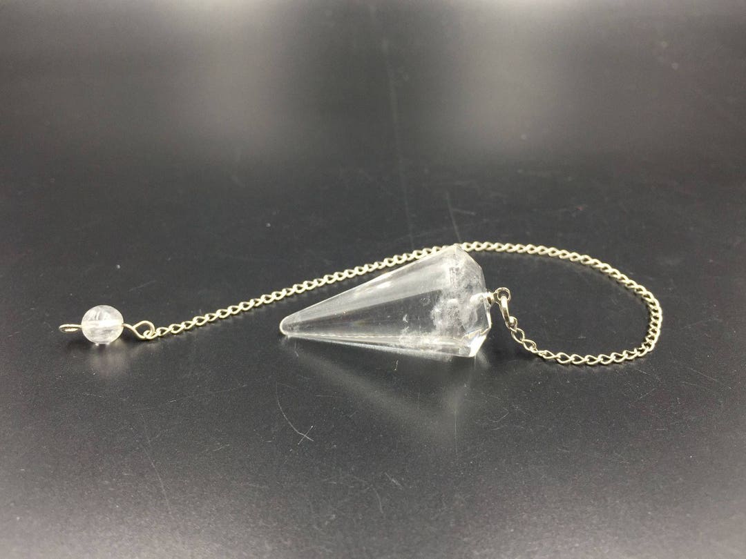 Clear Quartz Pendulum Crystal Pendulum Gemstone Pendulum Pendant ...