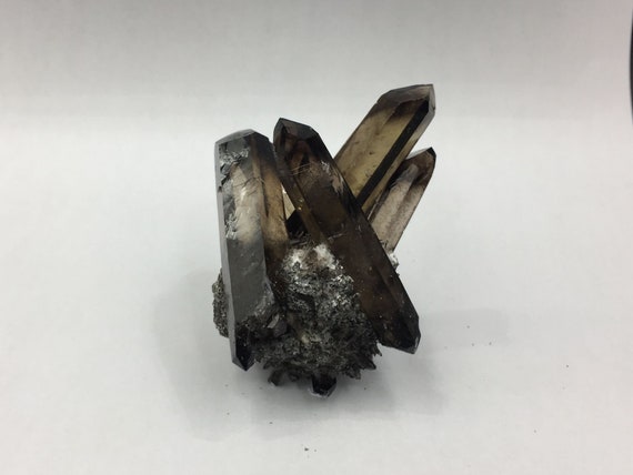 Irradiated Smoky Quartz Cluster Dark Smoky Quartz Crystal - Etsy