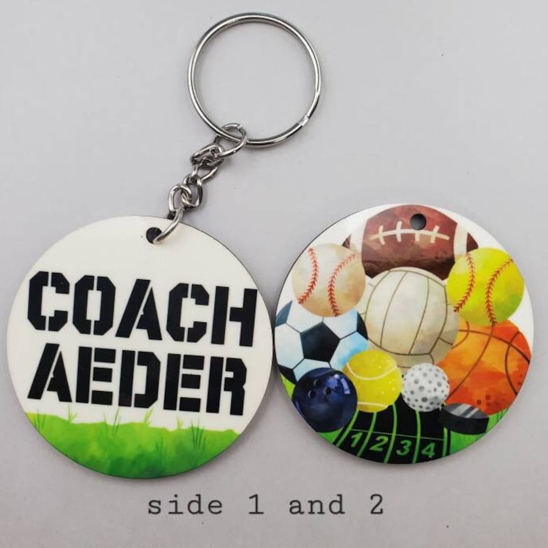 Custom Personalized Teacher Appreciation Keychain // Thank You Gift for ...