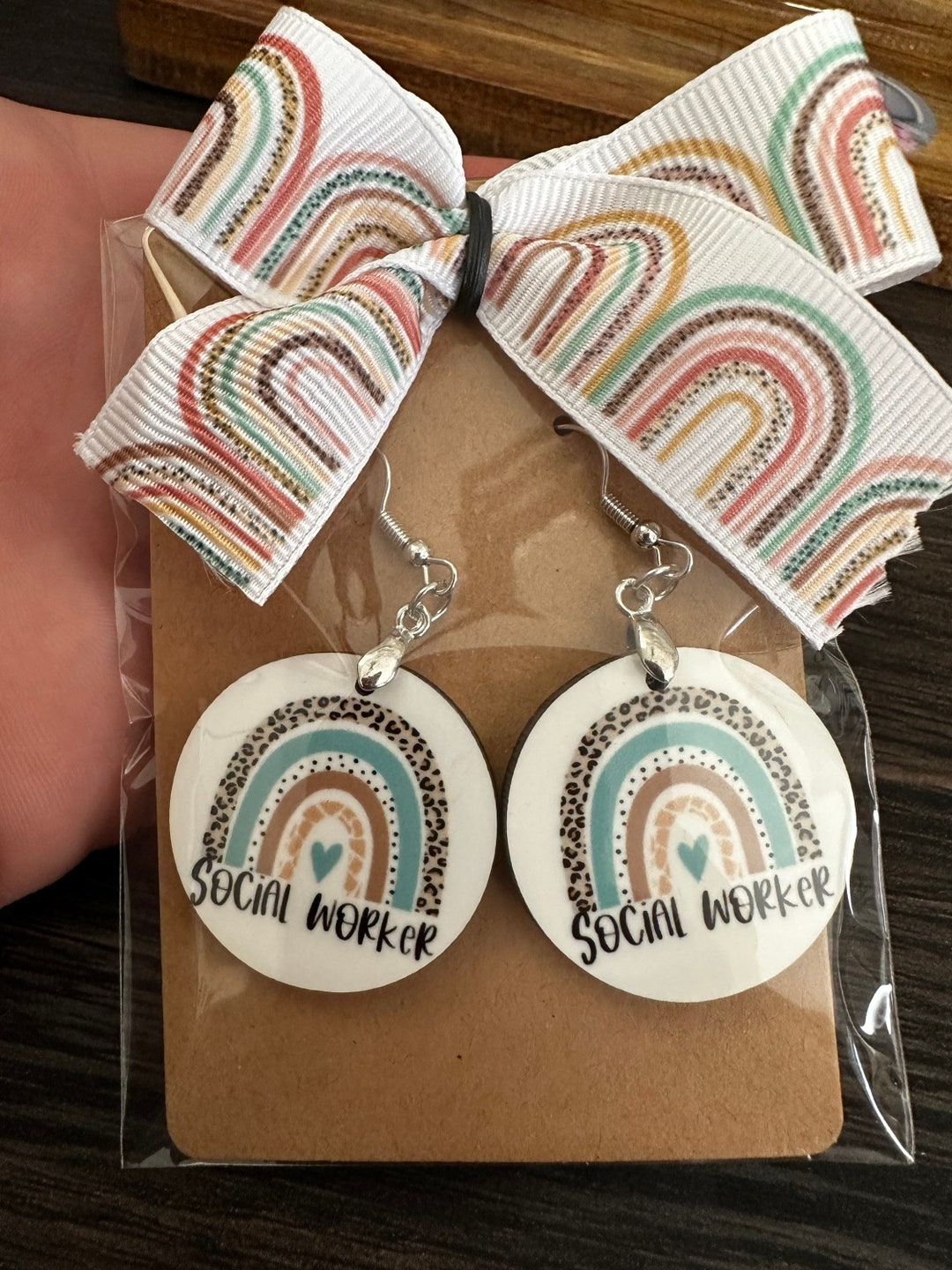 Social Worker // Boho // Teacher Appreciation Dangle // Thank You Gift ...