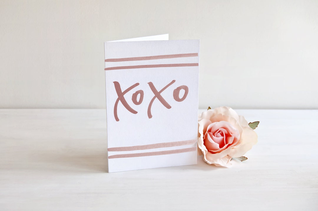 XOXO Card Any Occasion Card I Love You Card Card for Her - Etsy