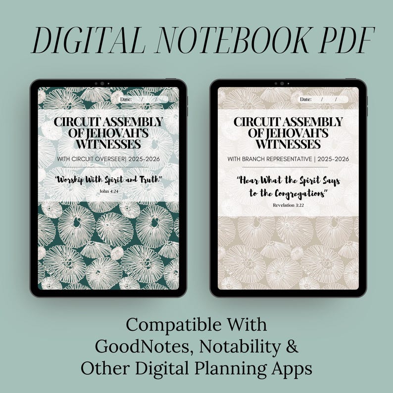 JW Assembly Digital Notebook 2025-2026: Branch Representative Hear What ...