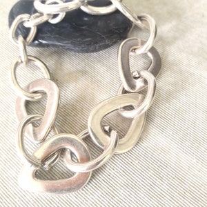 Silver Chunky Bracelet Chain,chunky Bracelet,silver Stack Bracelet for ...