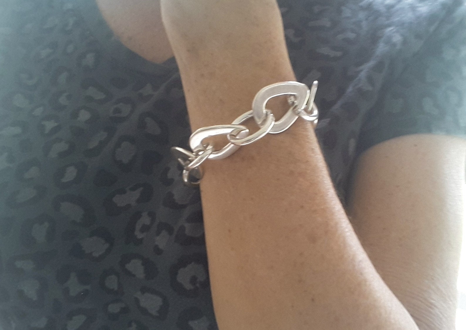 Silver Chunky Bracelet Chain,chunky Bracelet,silver Stack Bracelet for ...