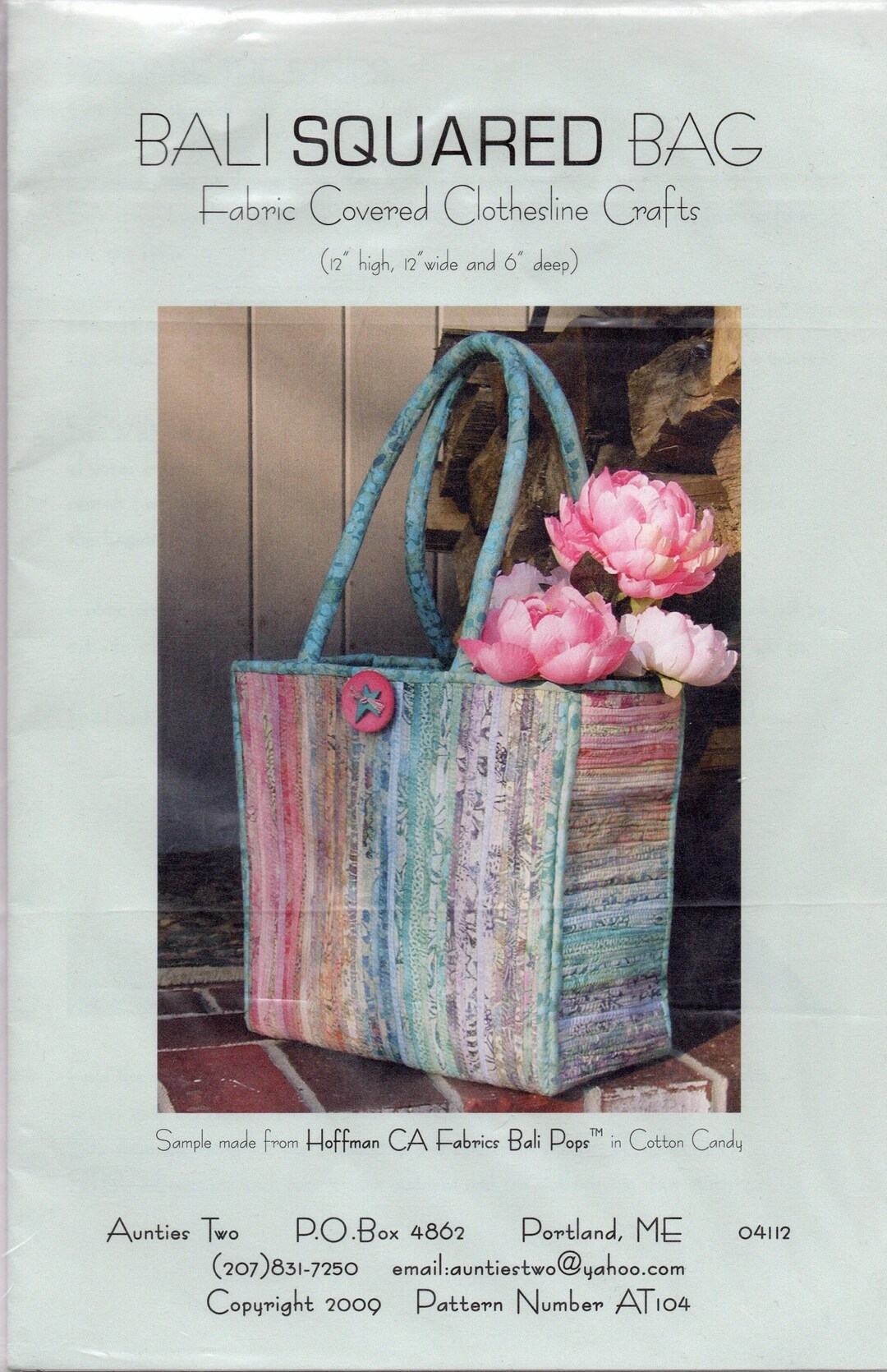 Bali Squared Bag Sewing Pattern to Make Totes, Uncut - Etsy