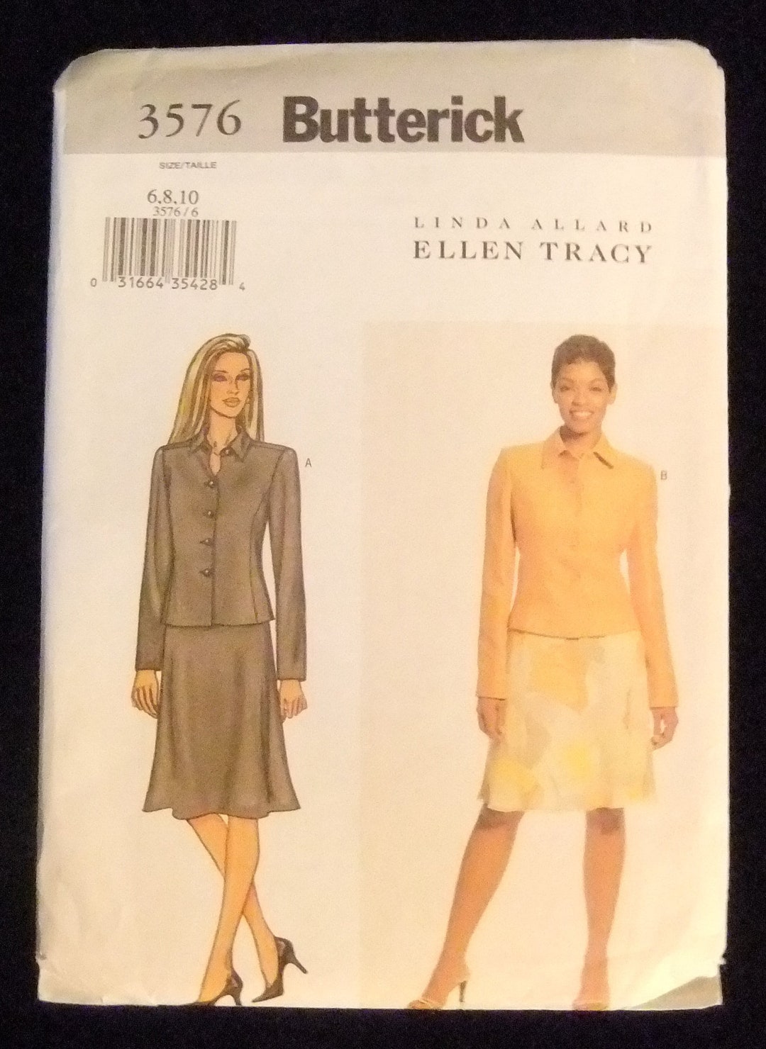 Butterick 3576 Sewing Pattern by Linda Allard for Ellen - Etsy