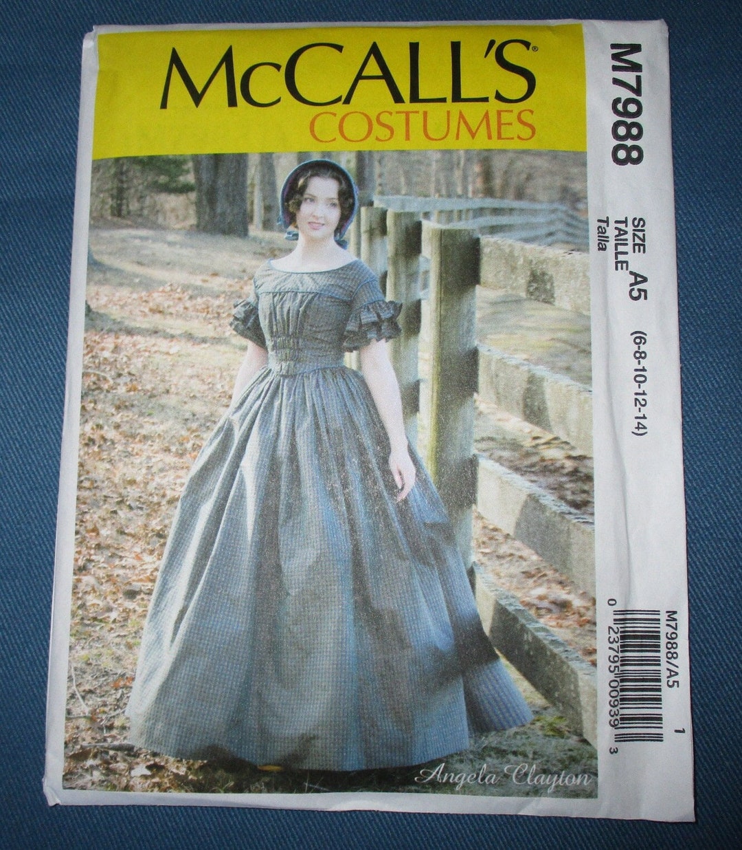 Mccall's M7988 Sewing Pattern to Make Misses' Civil War Era Costume ...