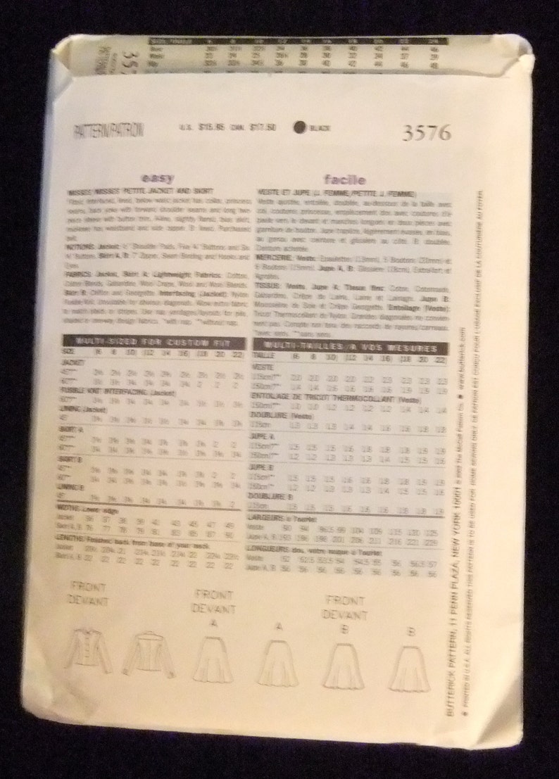 Butterick 3576 Sewing Pattern by Linda Allard for Ellen - Etsy