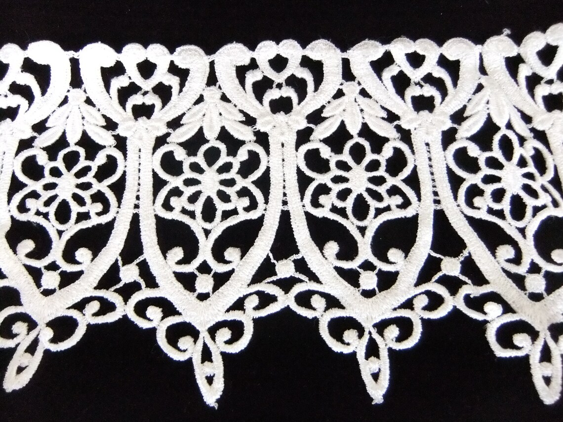 Heavy Gauge Lace, 2 Pieces - One White, One Ecru - Etsy