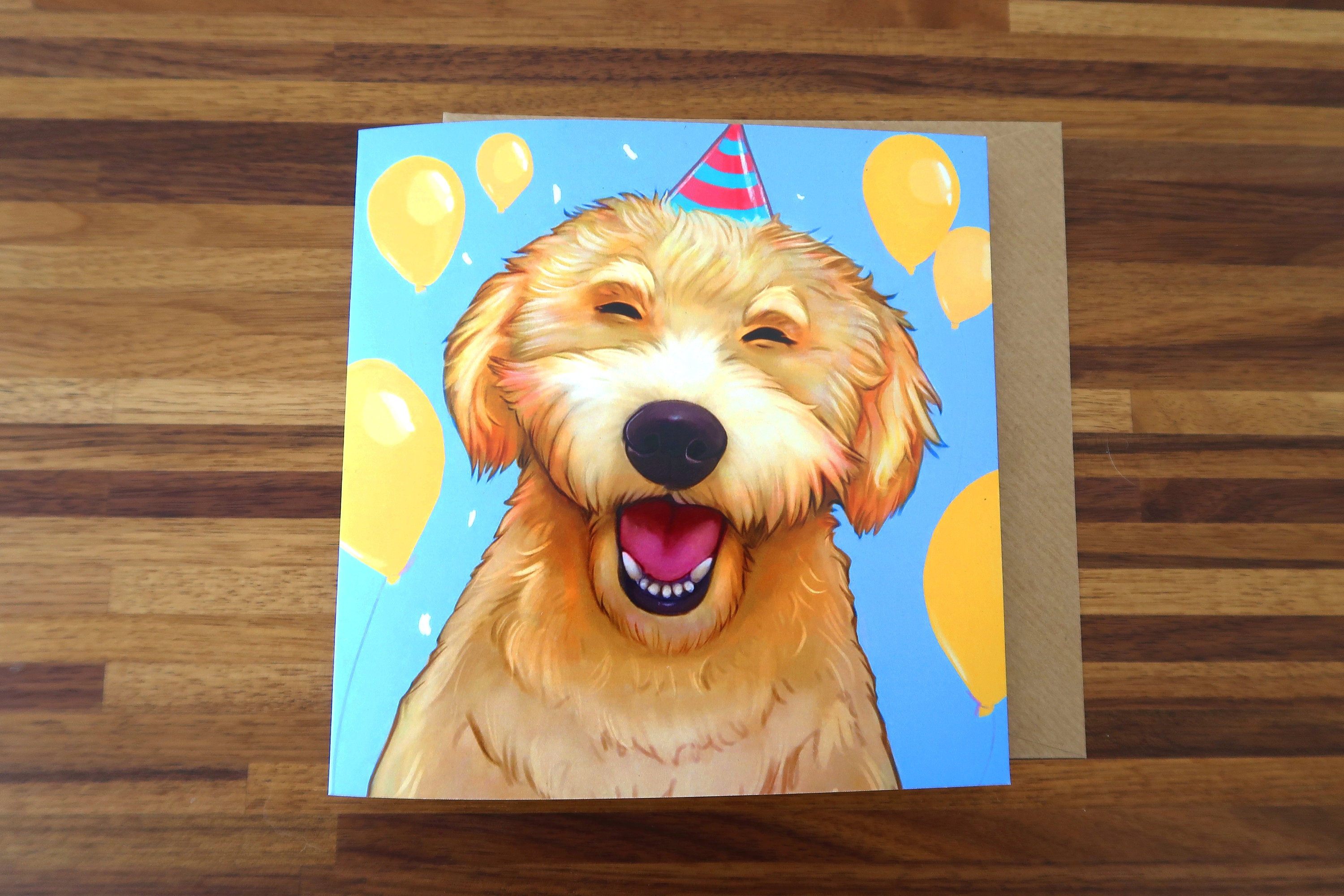 Happy Labradoodle Birthday Card | Etsy
