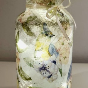 Bird Inspired Light up Bottle. Bird Decor. Bird Gift. Bird Lover Gift ...