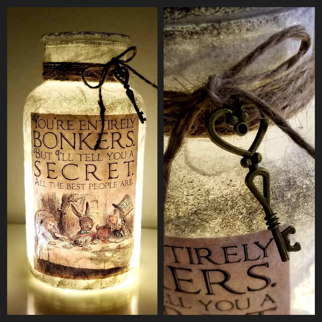 Alice in Wonderland Light up Bottle. Drink Me Bottle. Alice in | Etsy