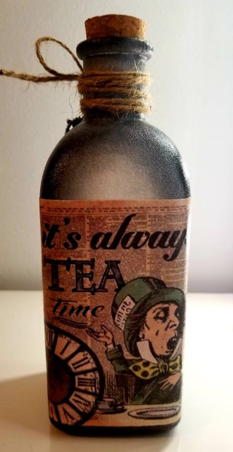 Alice in wonderland bottle. Drink me bottle. Mad hatter decor. | Etsy