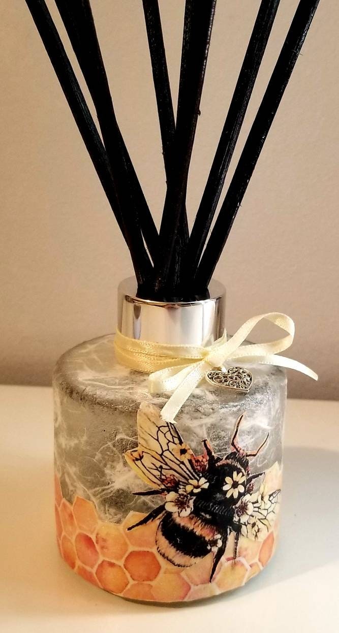 Beautiful Bee Refillable Reed Diffuser. Save the Bees. - Etsy