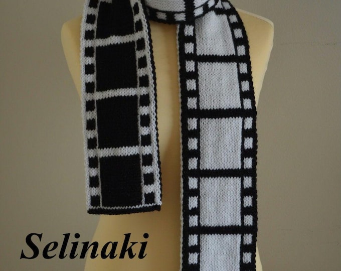 Knit Filmstrip Scarf Film Roll - Etsy