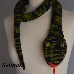 Knit Snake Scarf Animal Scarf - Etsy