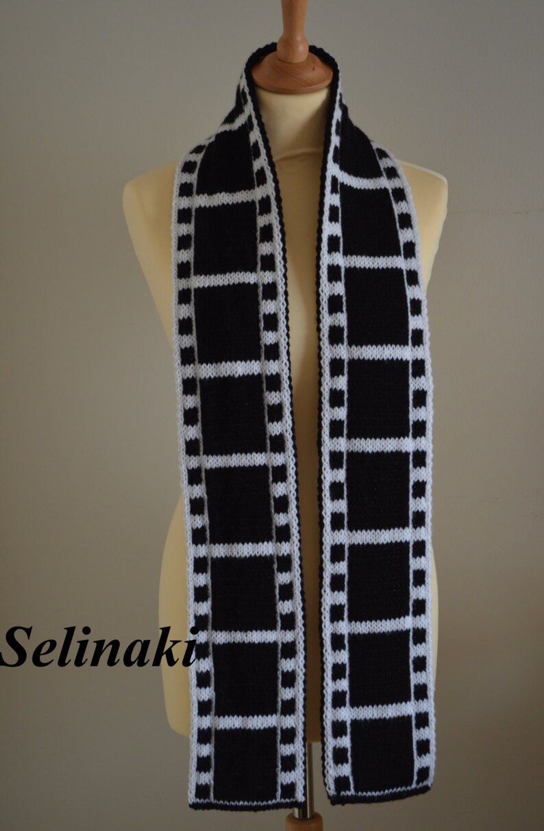 Knit Filmstrip Scarf Film Roll | Etsy
