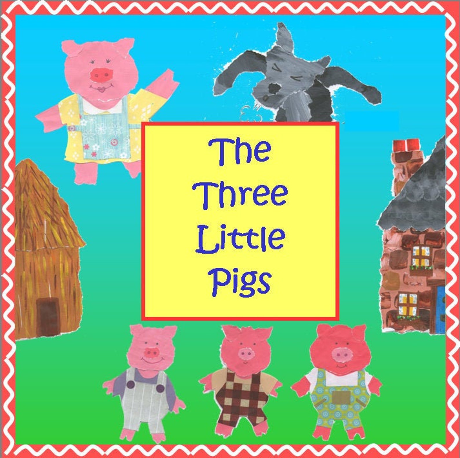 Digital File Printable Designs for the Three Little Pigs Story Teaching ...