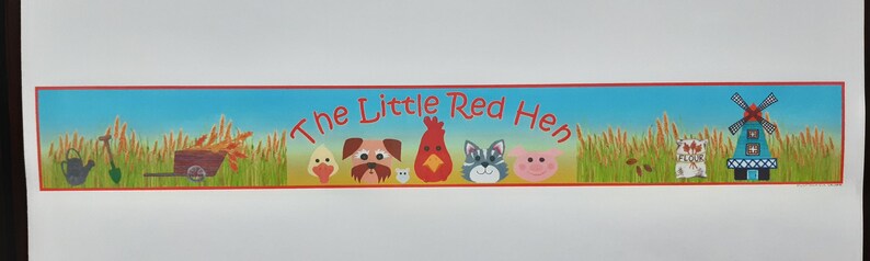 Digital File Printable Designs for the Little Red Hen Story Teaching ...
