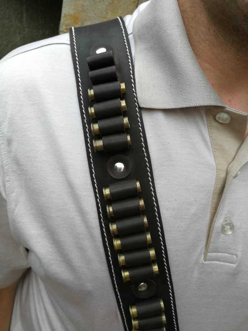 Shoulder holsters bandolier 357 shellsLeather Bandolier | Etsy
