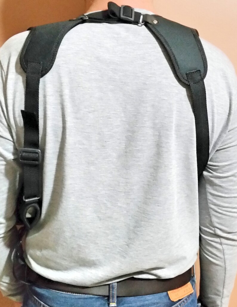 Horizontal Gun Shoulder Holster for Compact 9mm 40 45 - Etsy