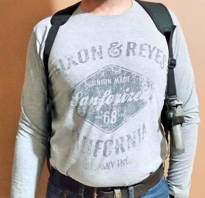 Horizontal Gun Shoulder Holster for Compact 9mm 40 45 - Etsy