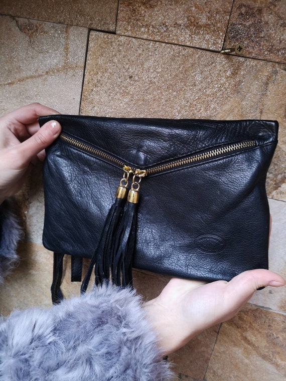 Fine italian leather clutch - Gem