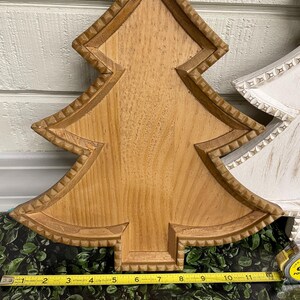 Notched Wood Tree Trays - Etsy