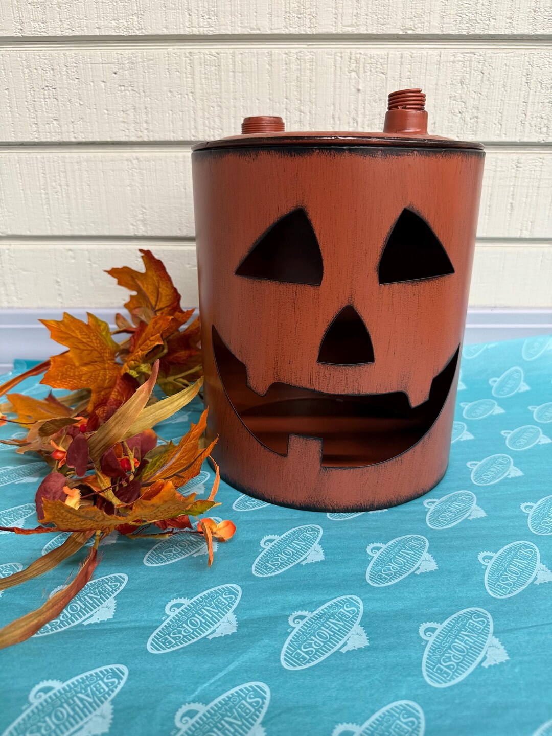 Jack- O -lantern Gas Can Luminaries -large - Etsy