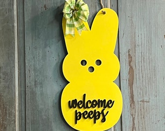 Welcome Peeps Sign | Etsy
