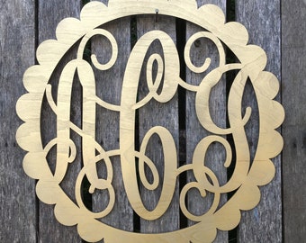 Painted initials | Etsy