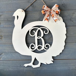 Turkey Door Hanger, Wooden Turkey Door Decor, Fall Wooden Decor, Fall ...