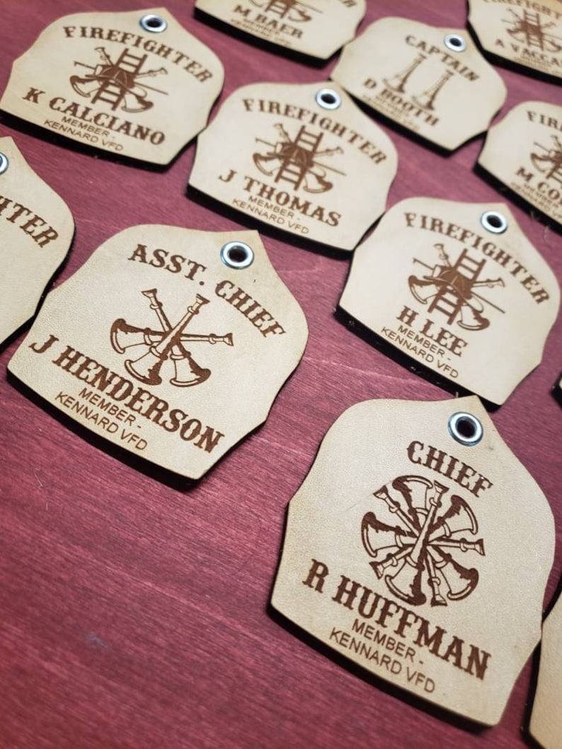 Personalized Firefighter Gift Genuine Leather Fire Helmet | Etsy