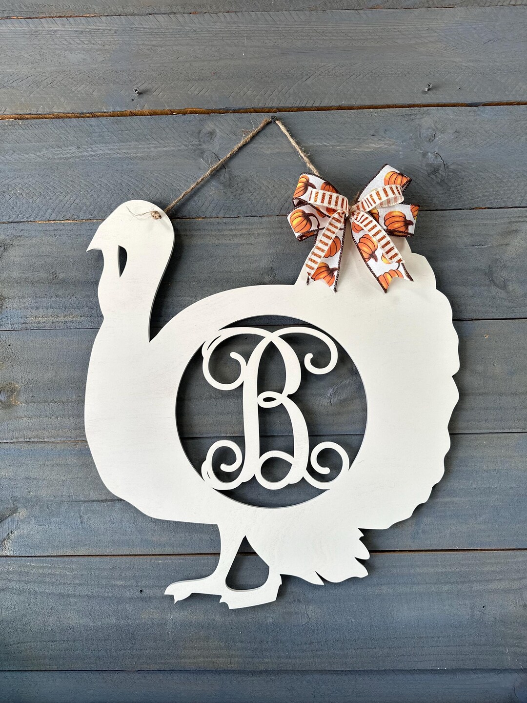 Turkey Door Hanger, Wooden Turkey Door Decor, Fall Wooden Decor, Fall ...