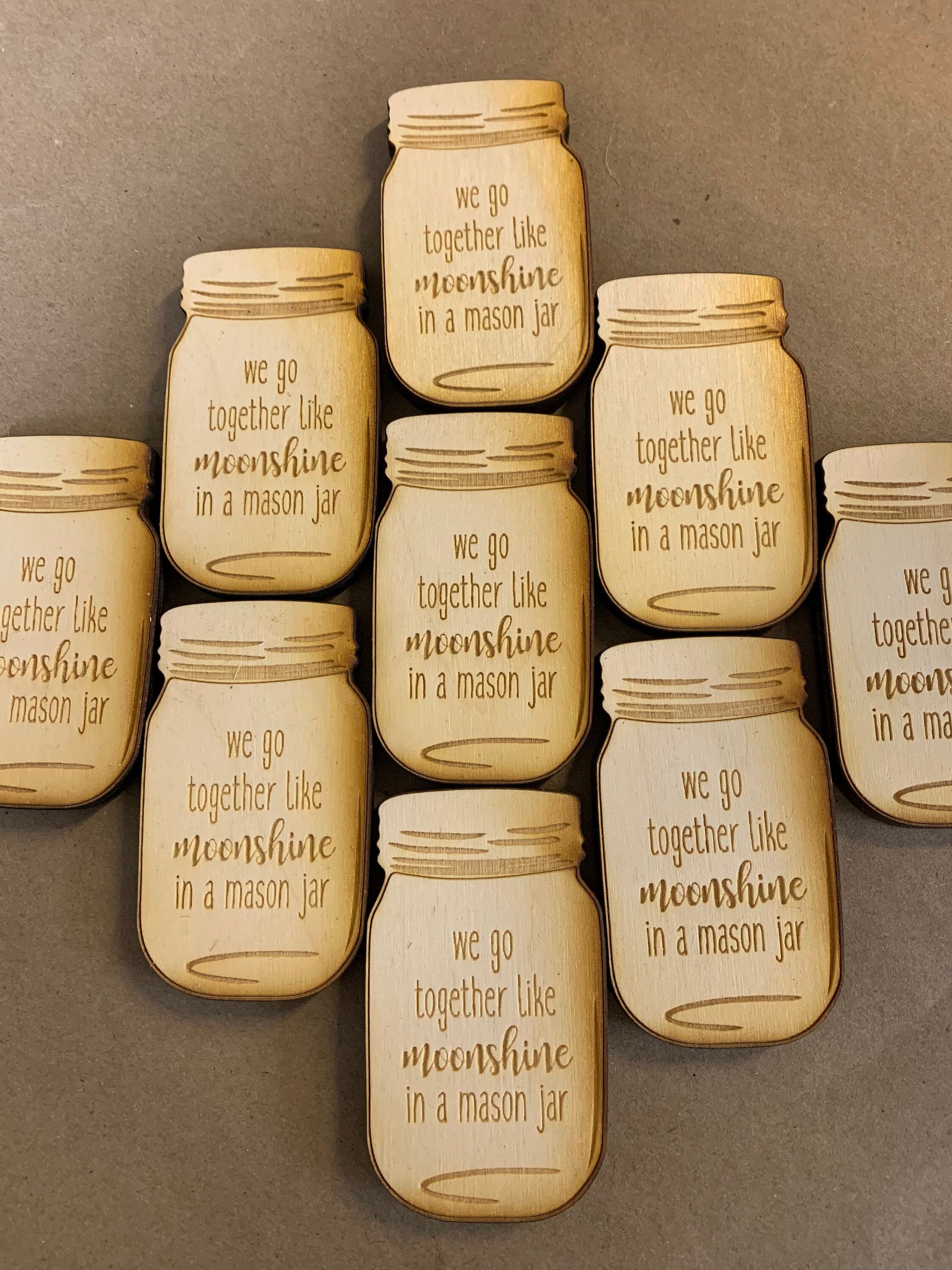 Mason Jar Magnets Wedding Favors | Etsy