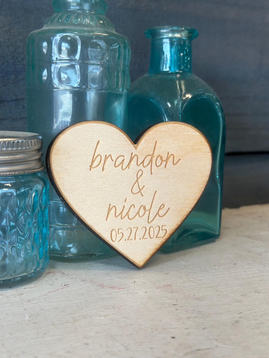 Heart Magnets Wedding Favors Bride & Groom Wedding Gifts Wedding Guest ...