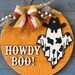 Halloween Decor, Western Cowboy Ghost, Howdy Boo! Pumpkin Fall Wood ...