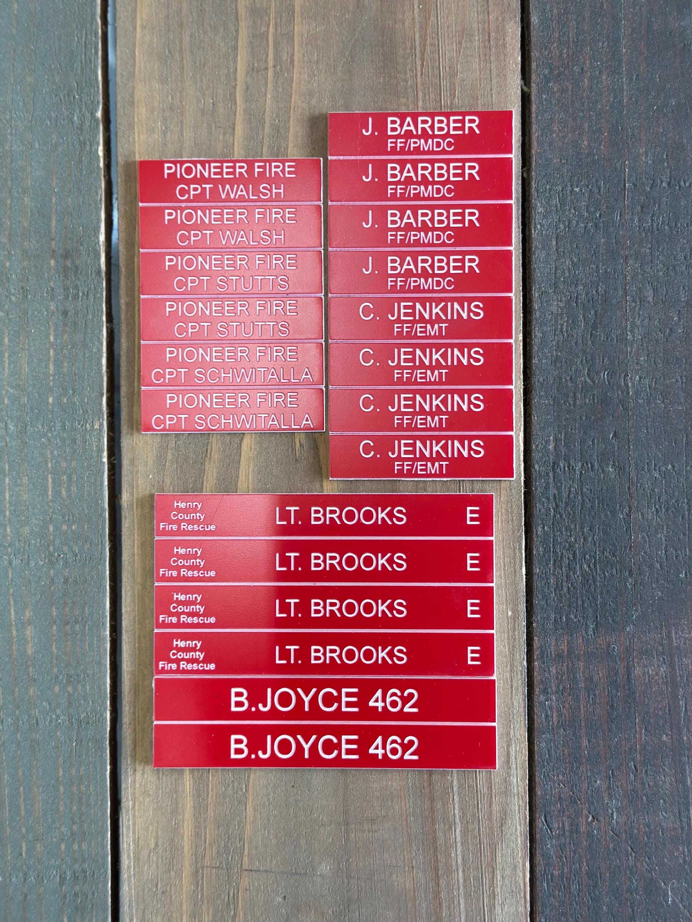 Accountability Tags for Fire Department Command, Fire Scene Tags ...