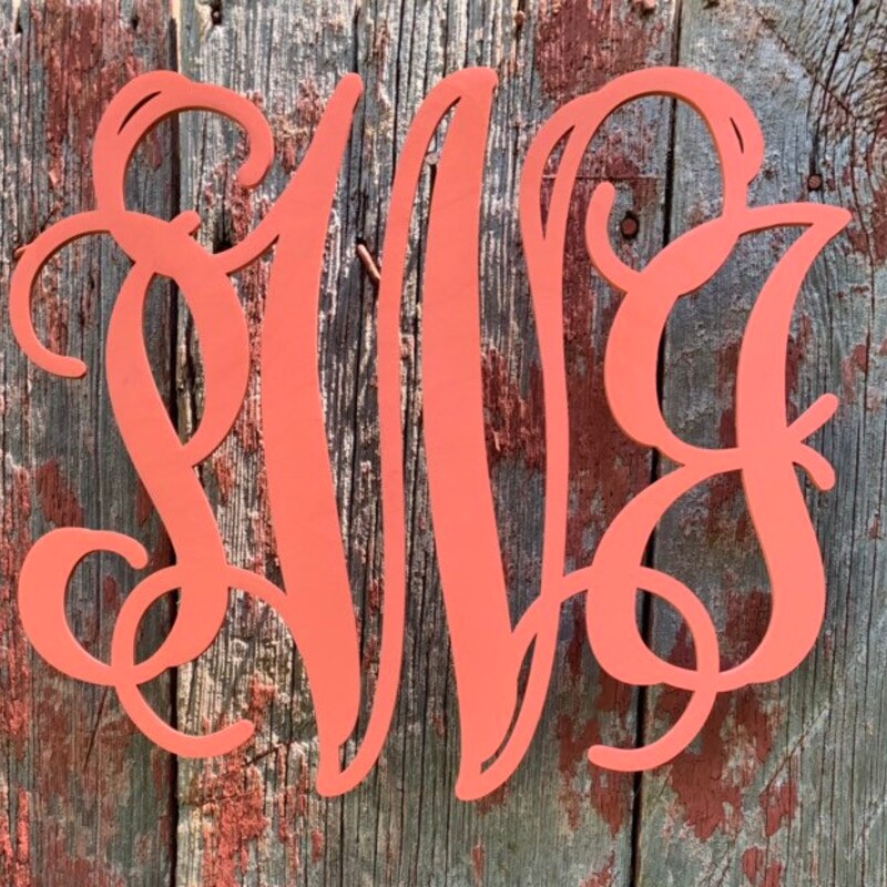 Wood Monogram - Etsy