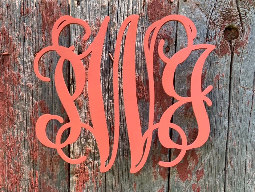 Custom Wooden Monogram | Laser Cut Birch Plywood, Nursery Decor - Etsy