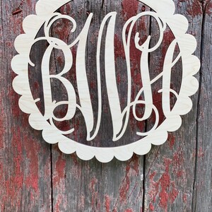 Wood Monogram Wedding Monogram College Dorm Children's Nursery Gifts ...