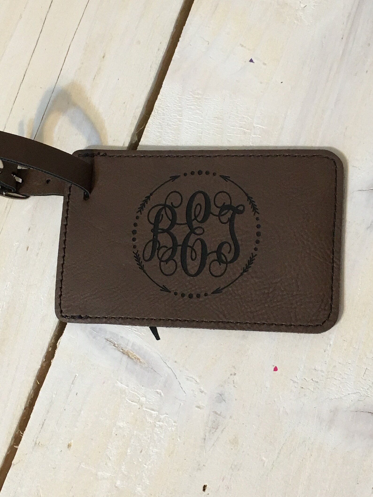 Personalized Luggage Tags Monogram Luggage Tags Leatherette | Etsy